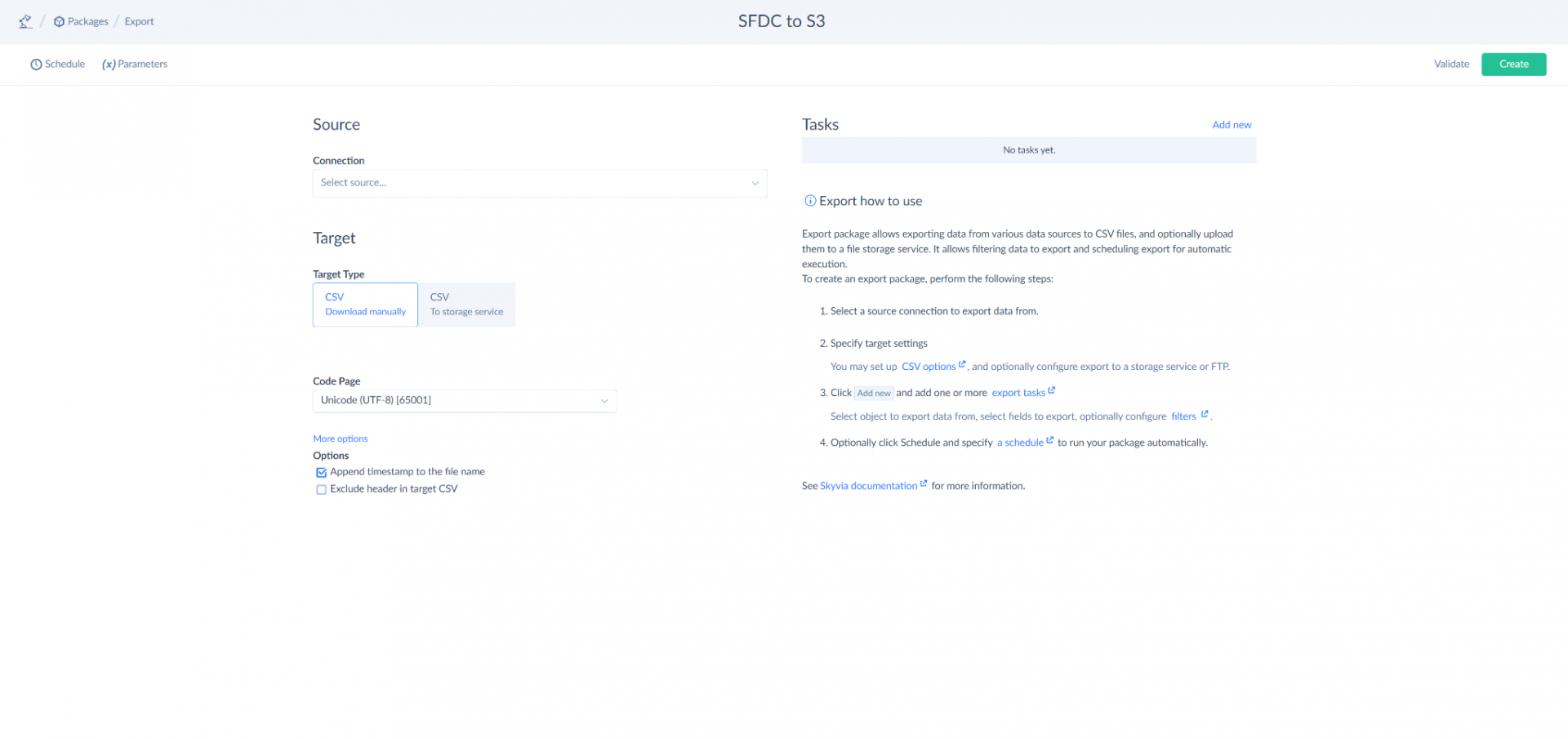 Salesforce to Amazon S3 Integration — Easy Connect with Skyvia